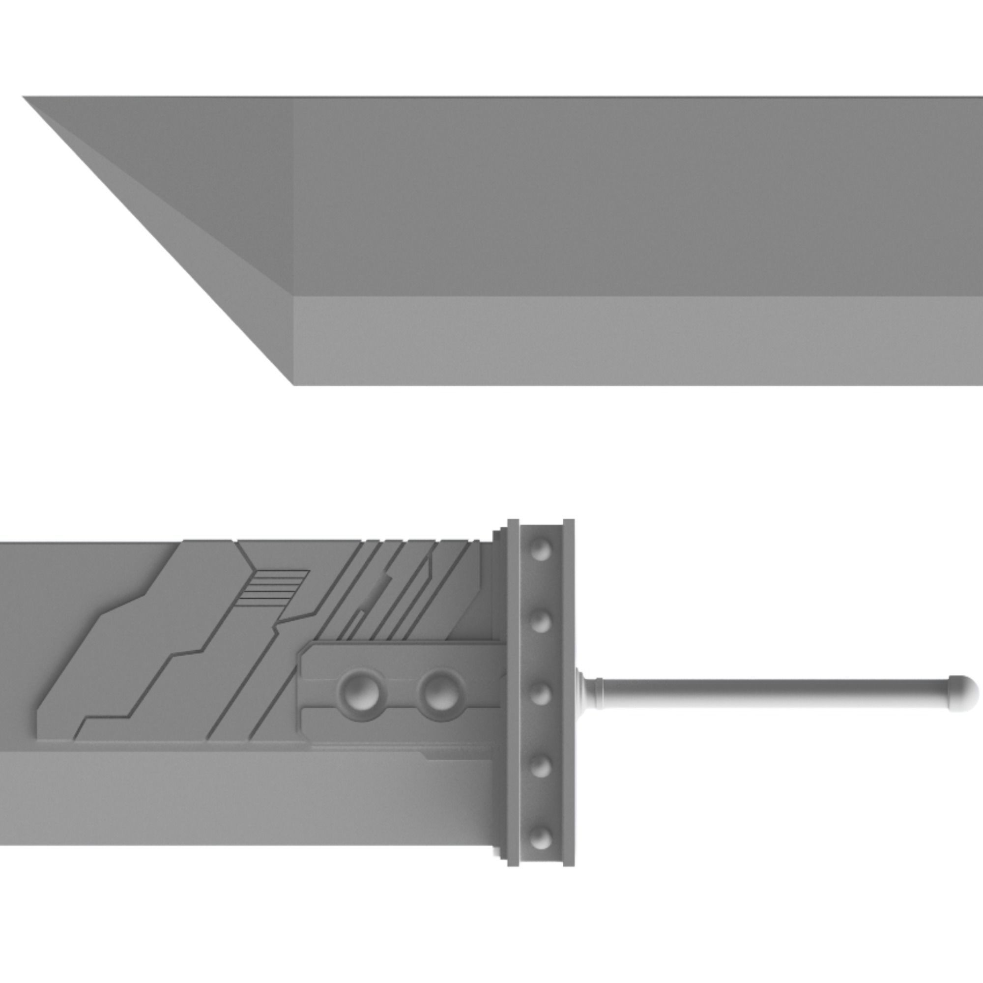 Buster Sword Final Fantasy VII Remake 3D model 3D printable | CGTrader