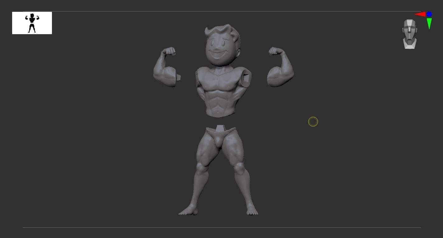 Fallout 4 Strength 3D model 3D printable | CGTrader