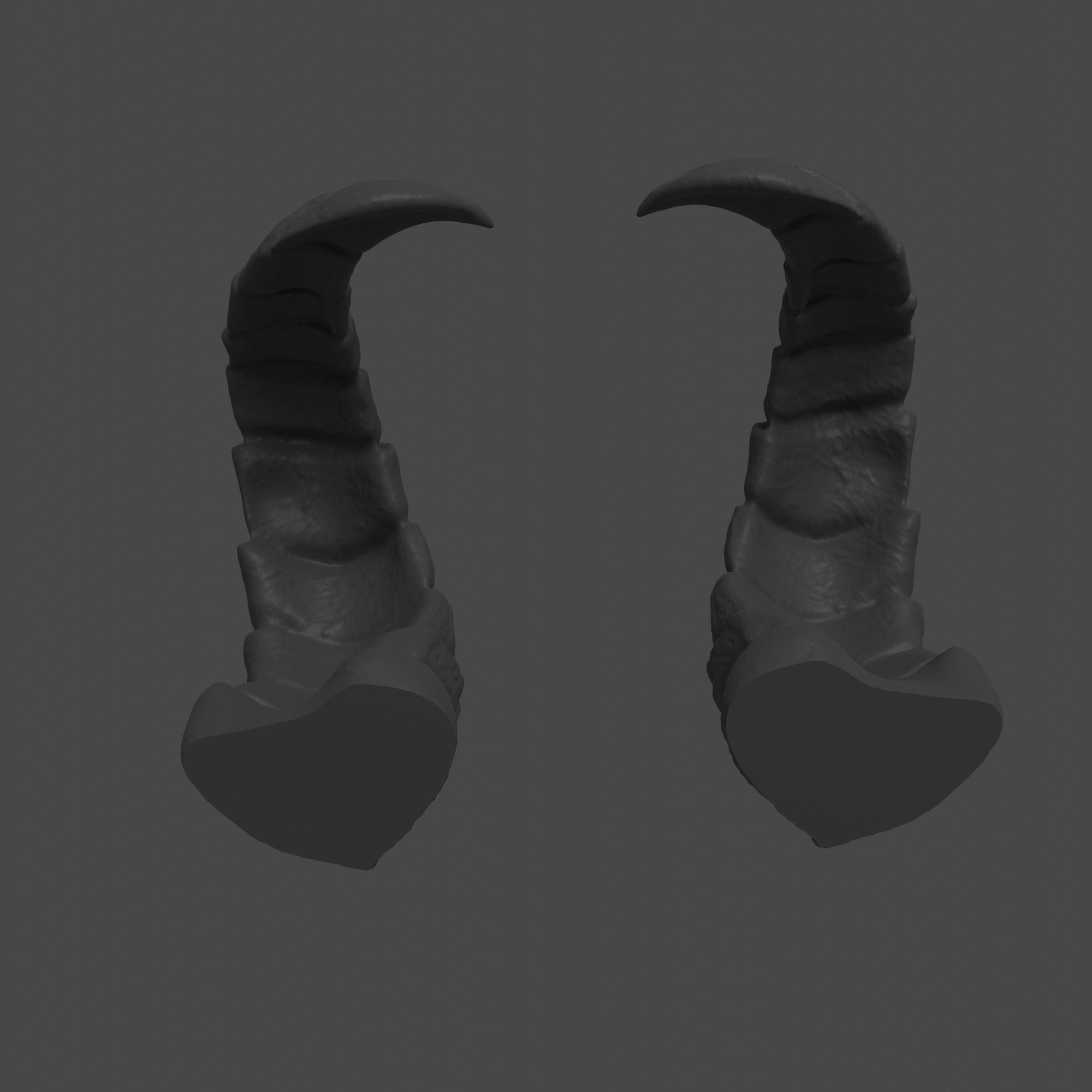 Devil Dragon Horns 3D model 3D printable | CGTrader