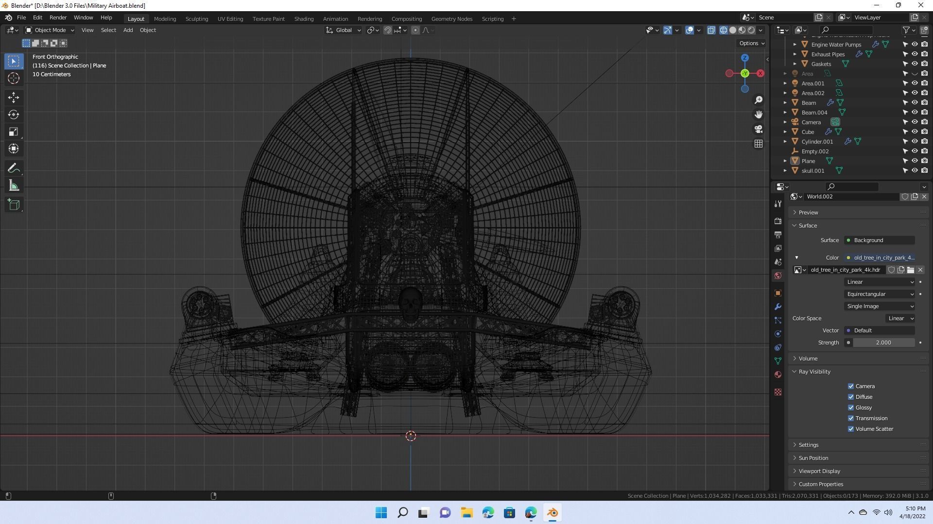 Futuristic Military Airboat 3D model | CGTrader