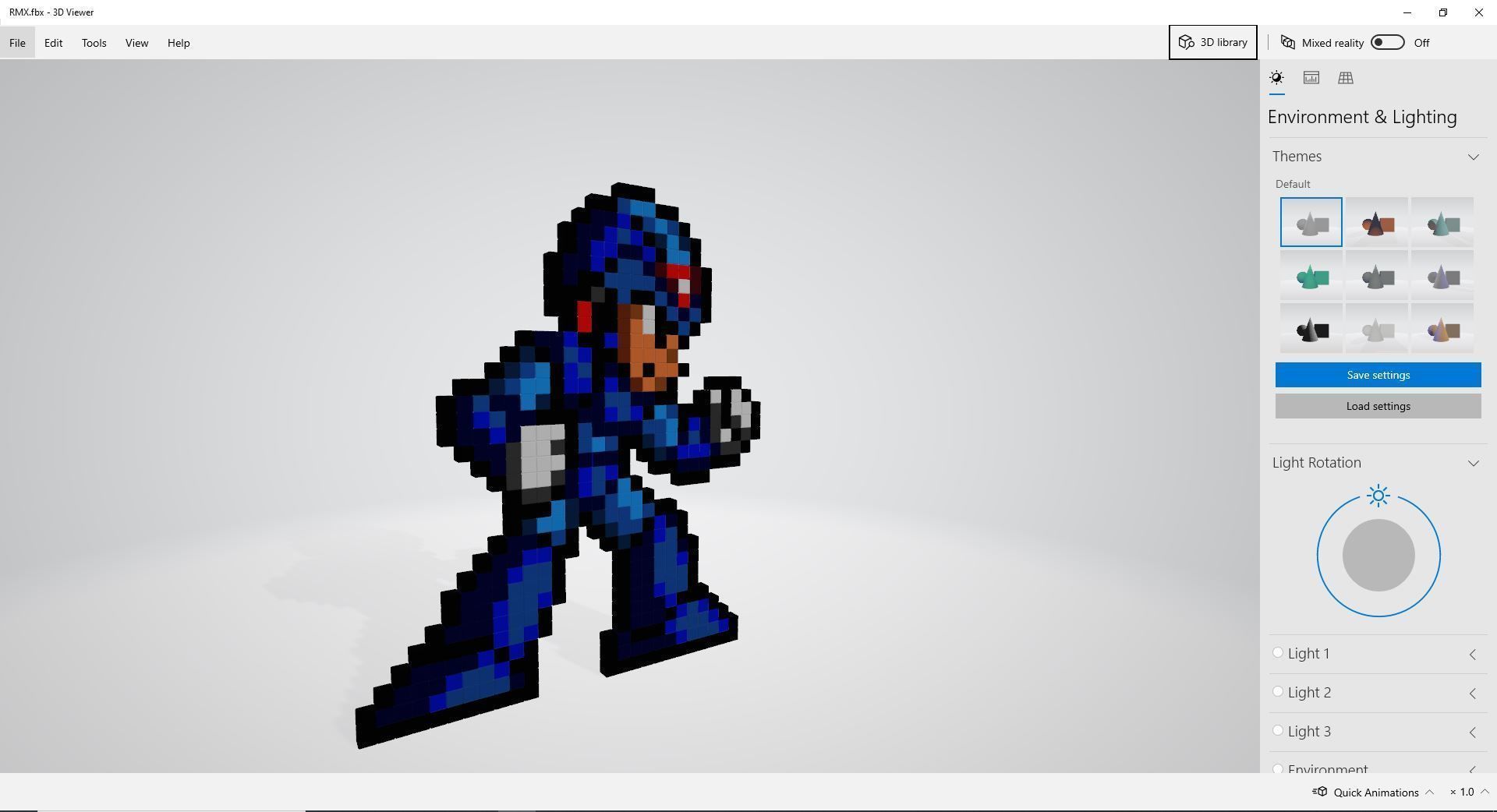 Rockman X 8 bit 3D model | CGTrader