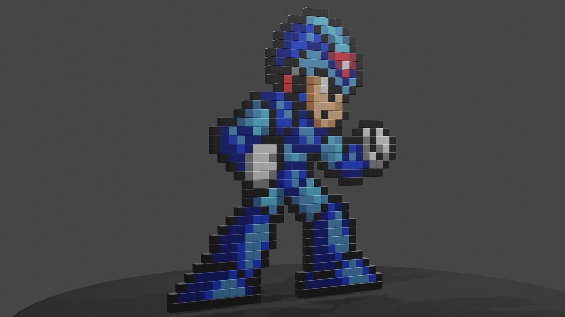 Rockman X 8 bit 3D model | CGTrader