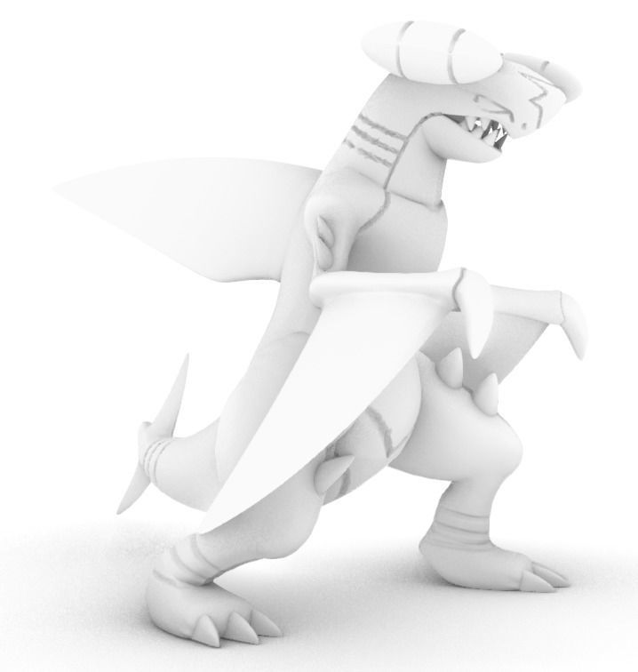 Garchomp figure 3D model 3D printable | CGTrader