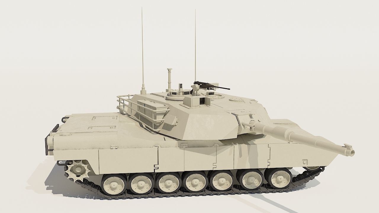 M1 Abrams Tank Model 3D model | CGTrader