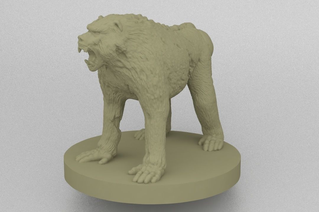 Baboon monkey 3D model 3D printable | CGTrader