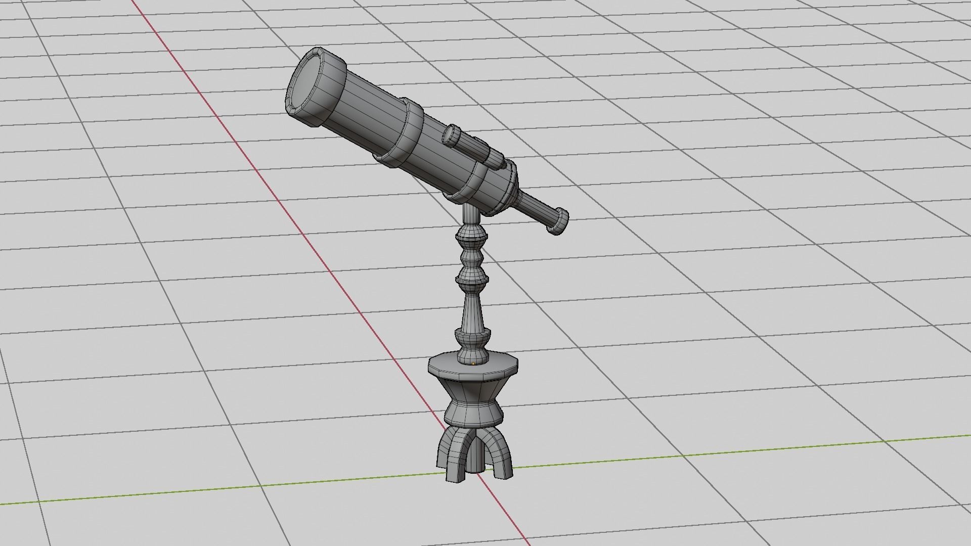 3D model Low poly stylized telescope VR / AR / low-poly | CGTrader