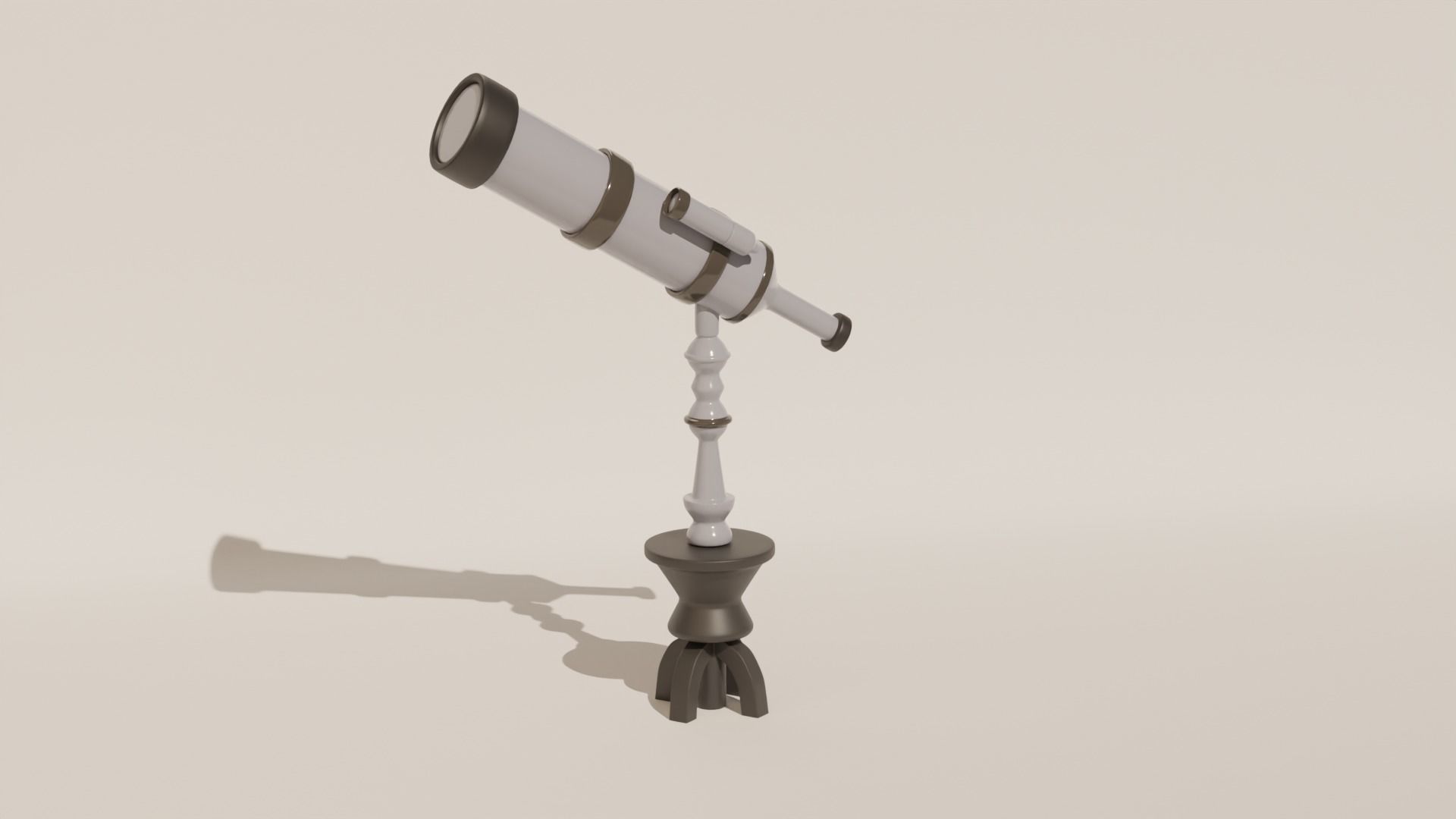 3D model Low poly stylized telescope VR / AR / low-poly | CGTrader
