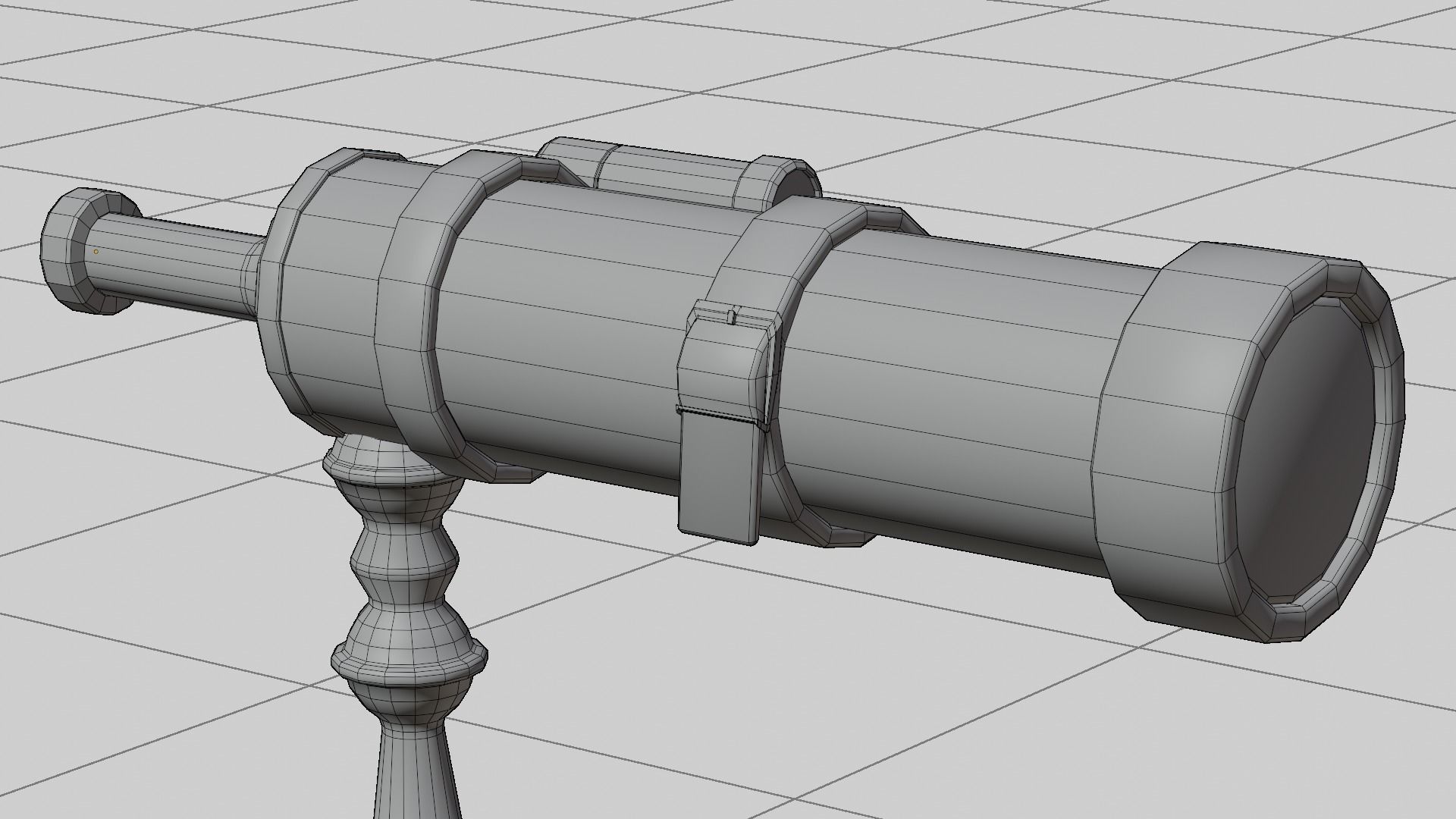 3D model Low poly stylized telescope VR / AR / low-poly | CGTrader