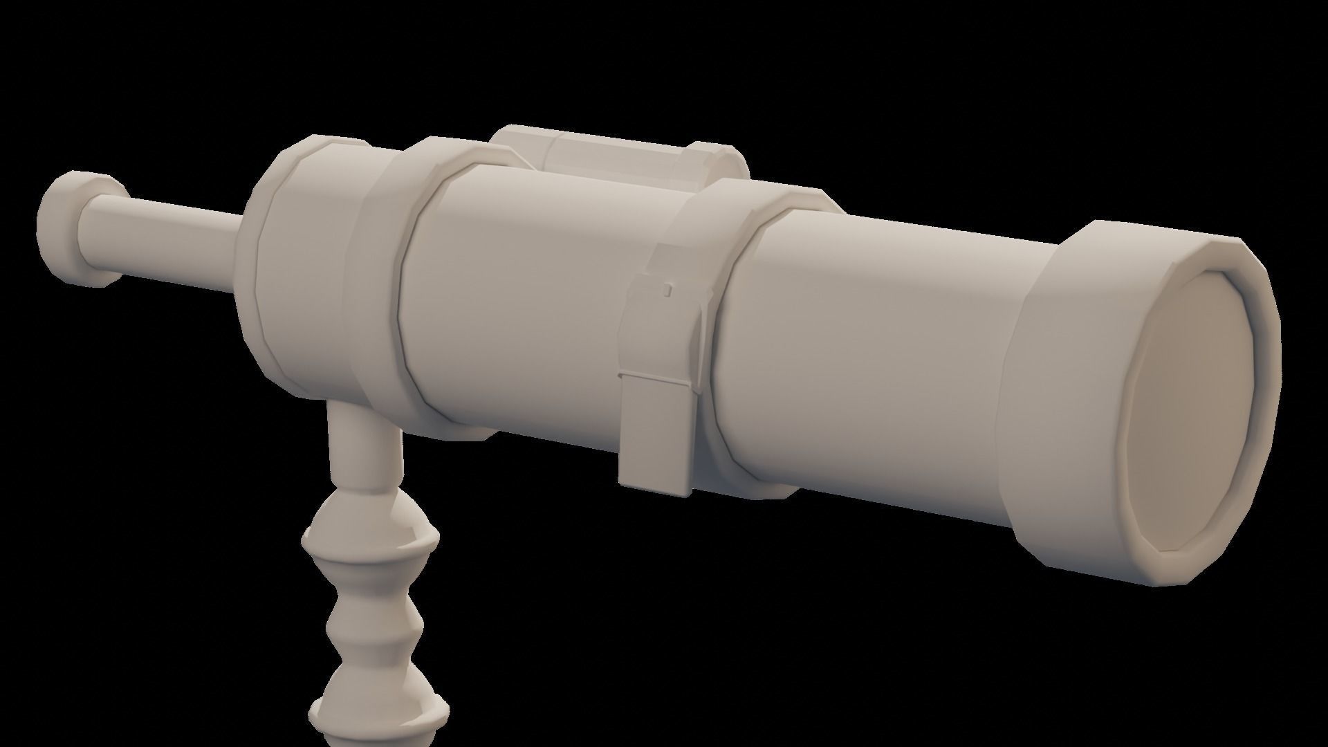 3D model Low poly stylized telescope VR / AR / low-poly | CGTrader