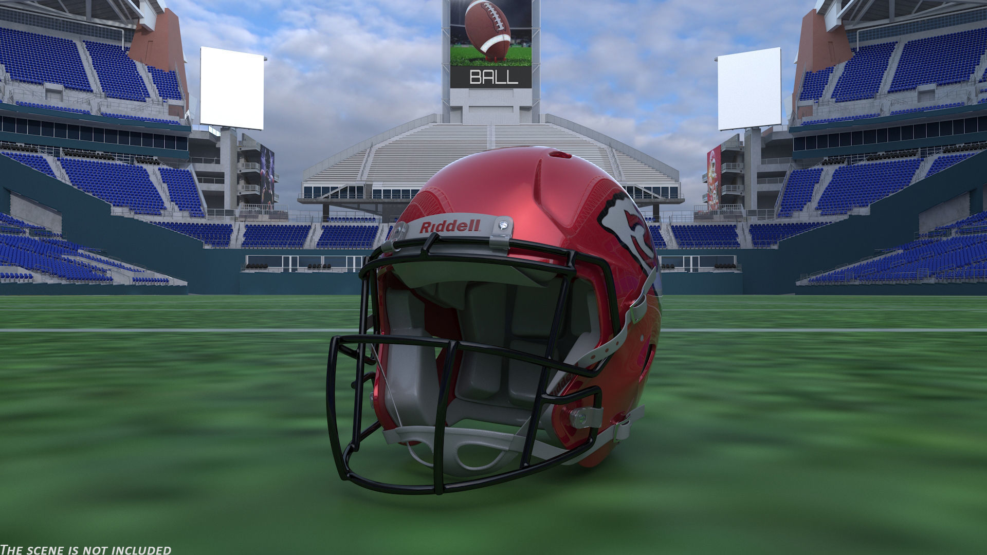 Kansas City Chiefs American Football Helmet 3D model | CGTrader