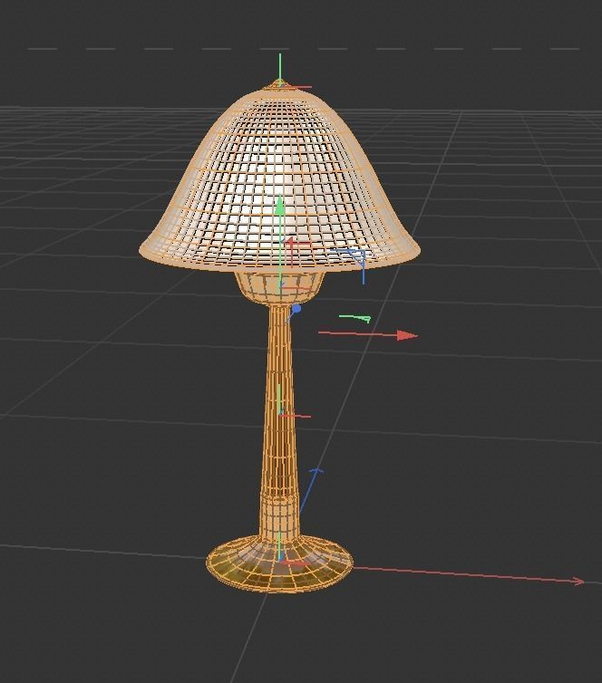 Vintage table light lamp for Cinema 4d 3D model | CGTrader