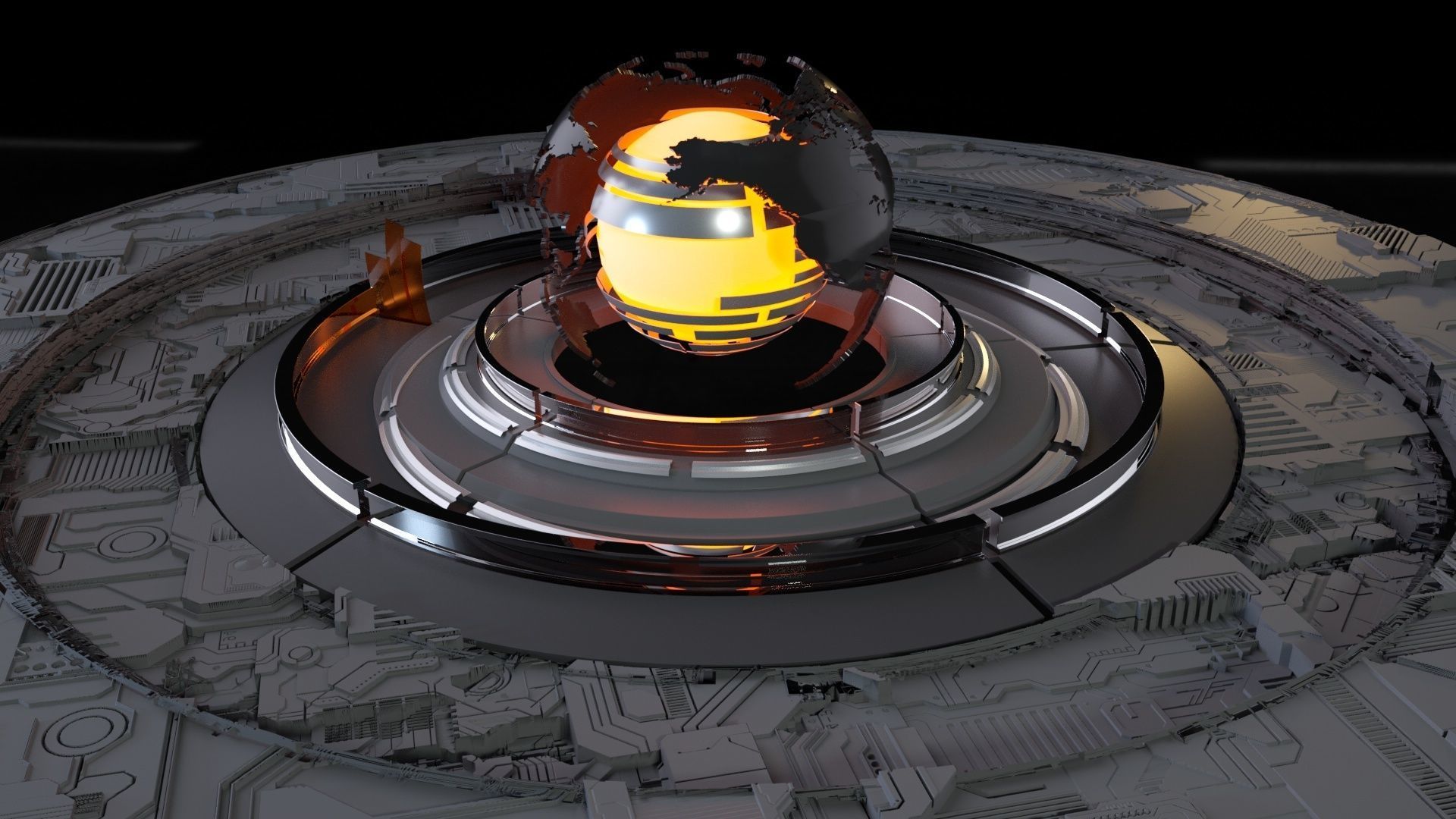 3D model Broadcast Design - C4D Octane Scene File 3D model VR / AR ...