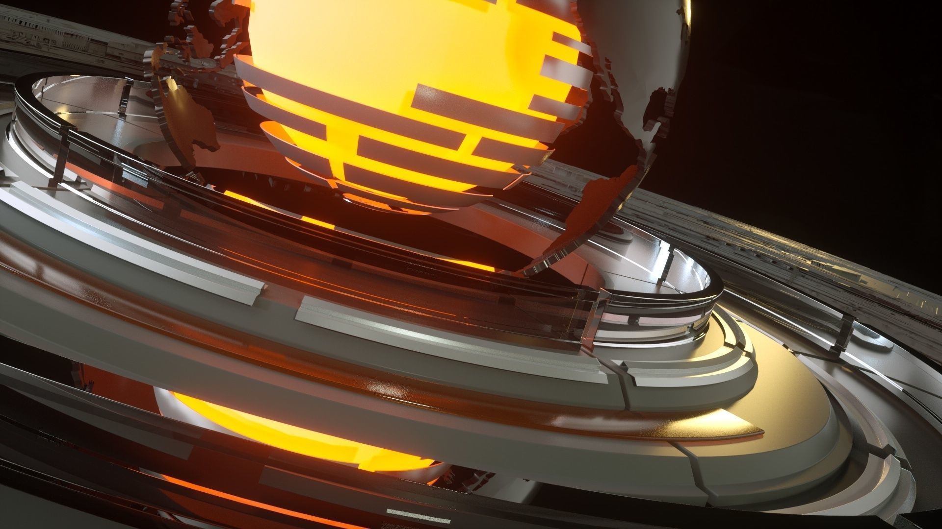 3D model Broadcast Design - C4D Octane Scene File 3D model VR / AR ...