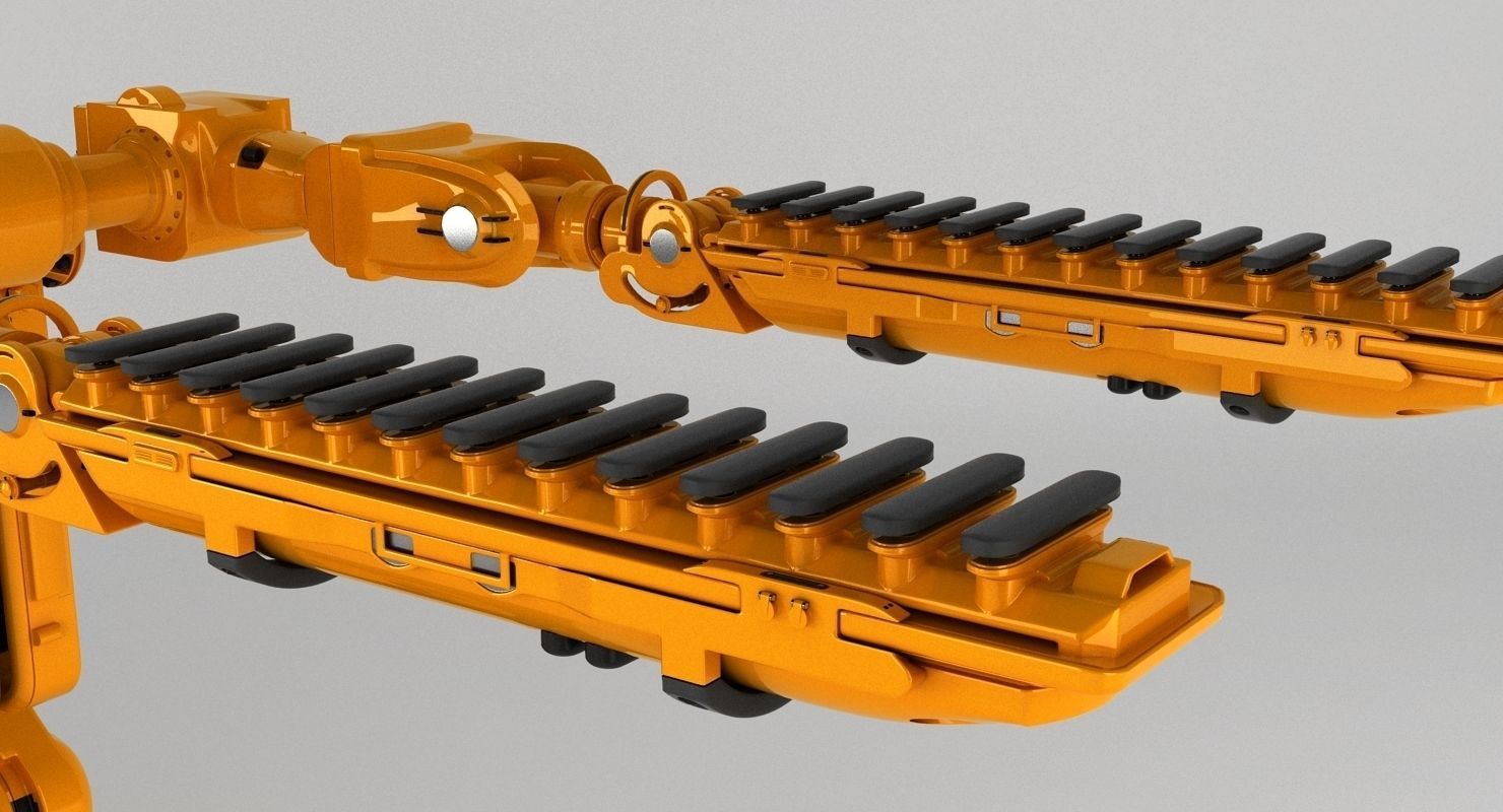 Robot Arm Rigged 3D model rigged | CGTrader