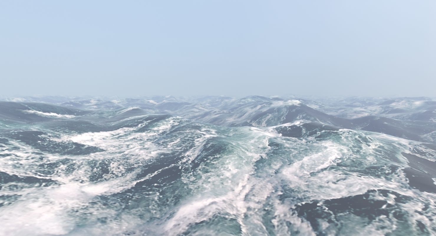 Ocean Waves Scene 3D model animated | CGTrader