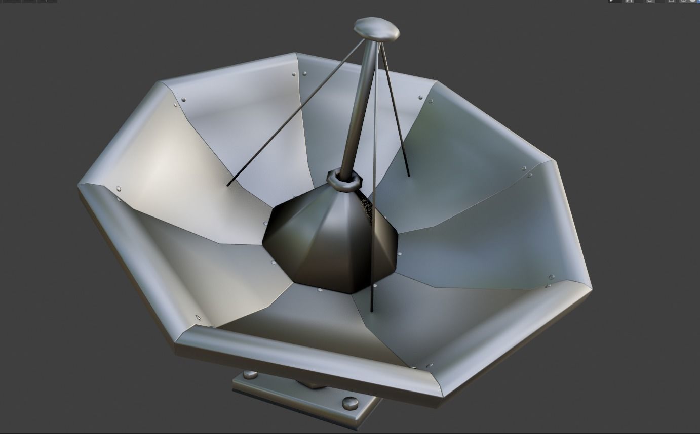 Cartoon Antenna 3D model | CGTrader