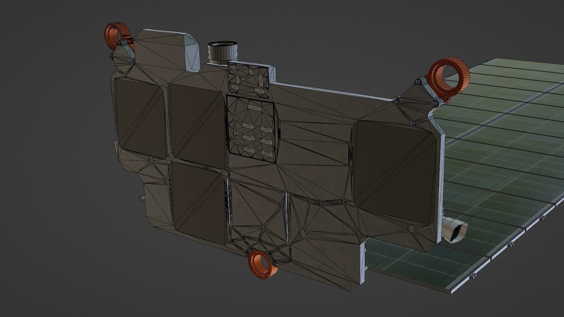 SpaceX Starlink Satellite free VR / AR / low-poly 3D model animated ...