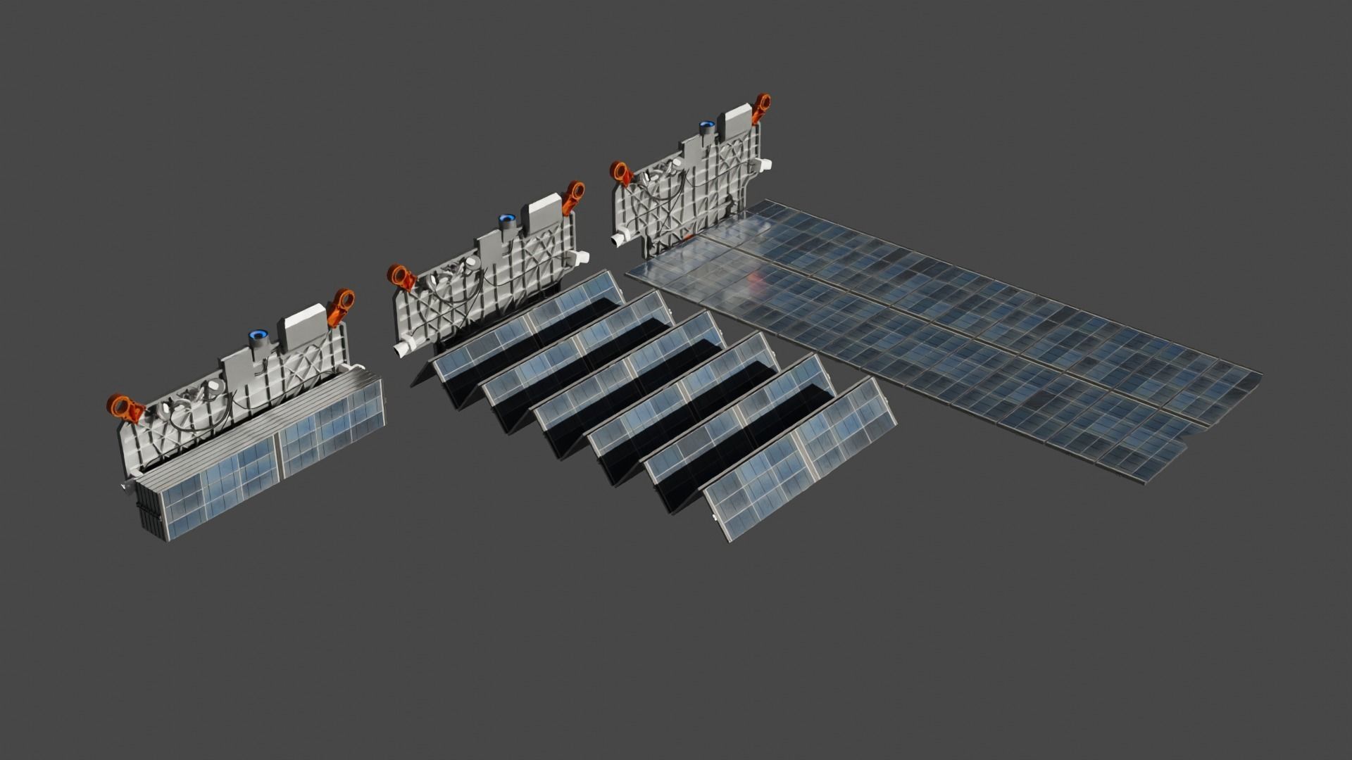 SpaceX Starlink Satellite free VR / AR / low-poly 3D model animated ...