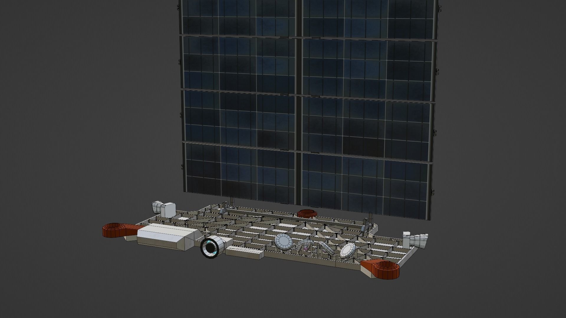 SpaceX Starlink Satellite free VR / AR / low-poly 3D model animated ...