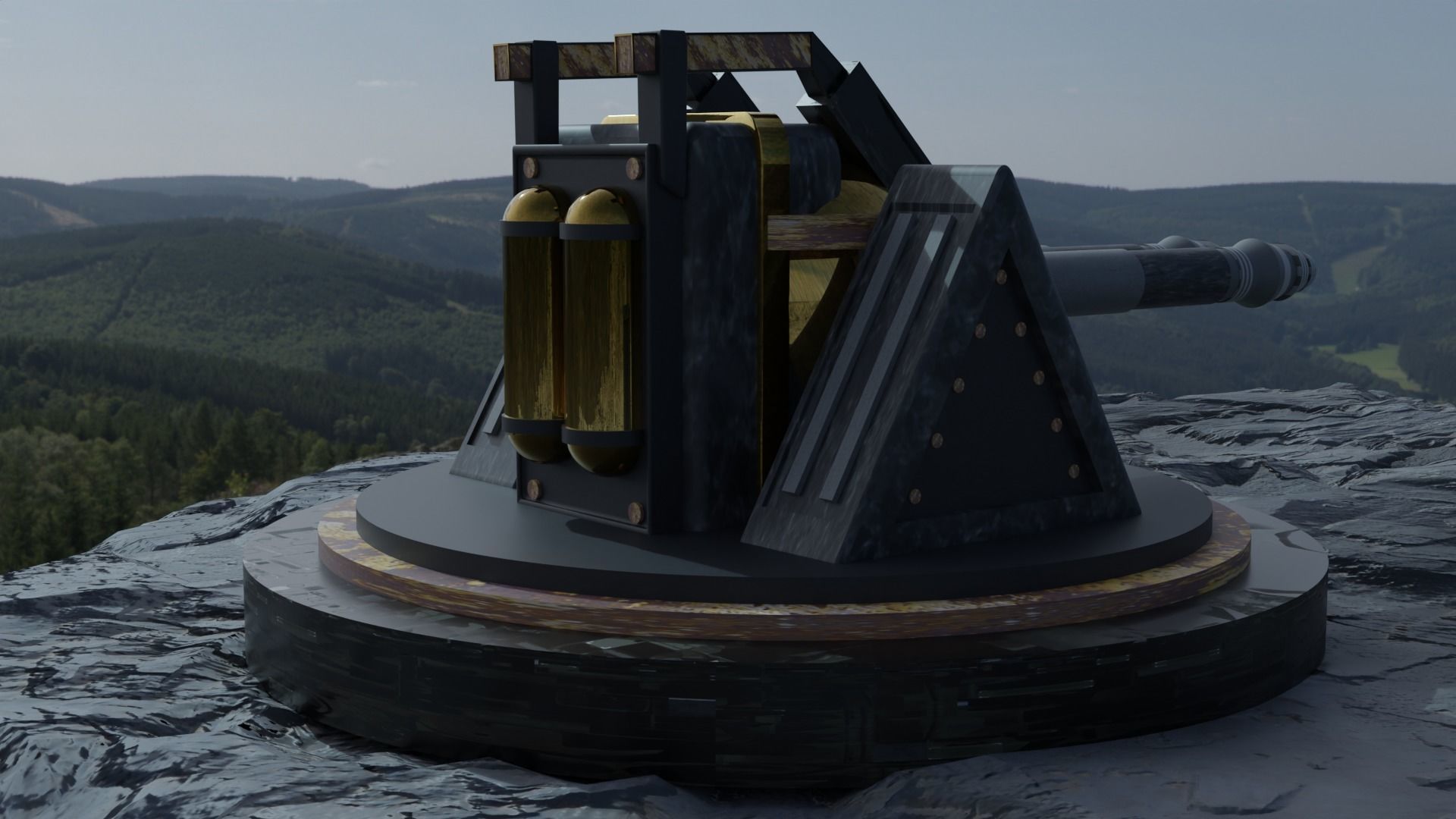 3D model Simple Cannon VR / AR / low-poly | CGTrader