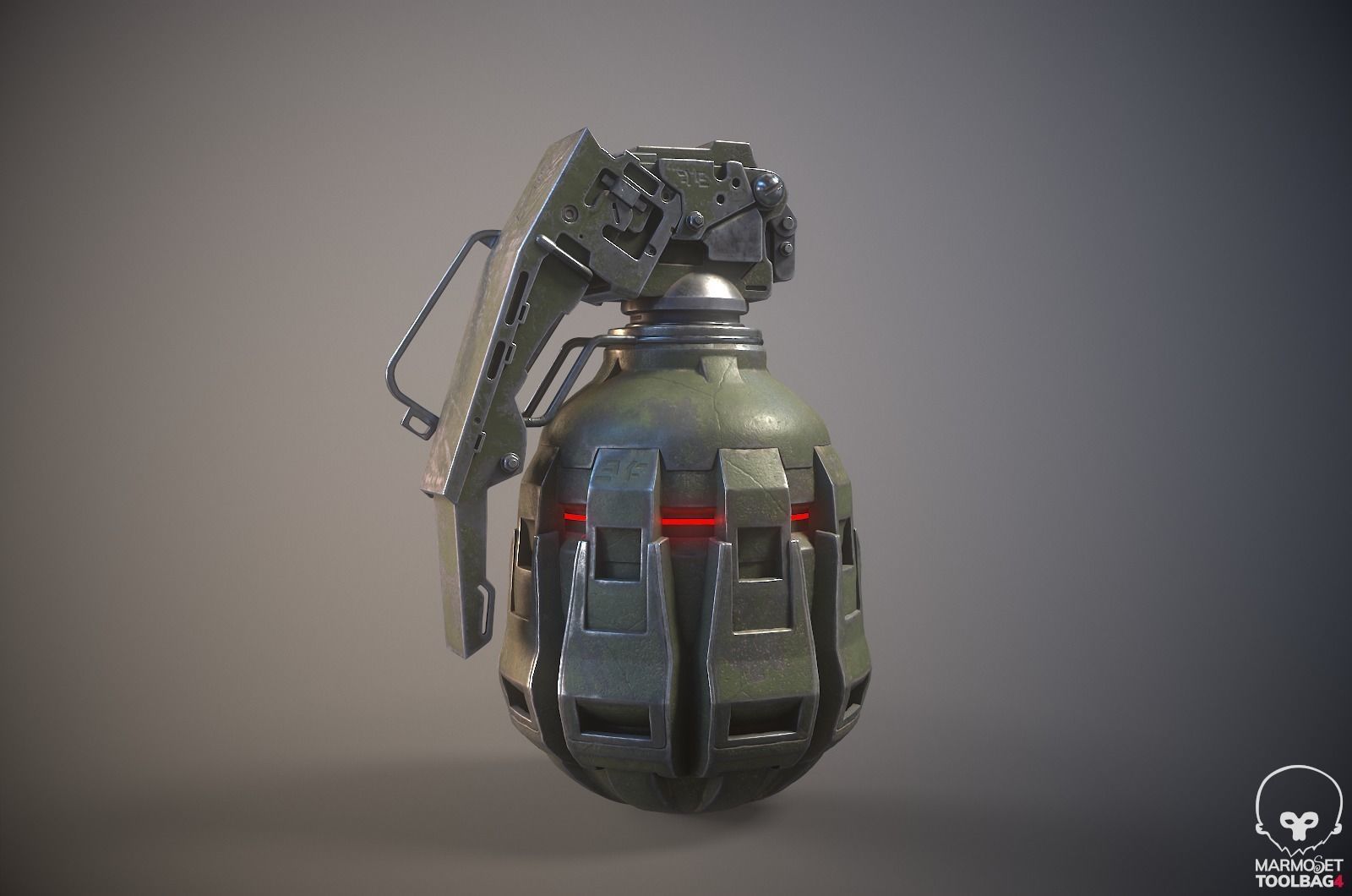 3D model Sci-Fi grenade Transformers Decepticon VR / AR / low-poly ...