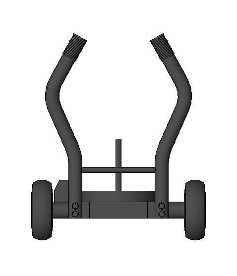 Push sled on wheels Revit Family 3D model | CGTrader