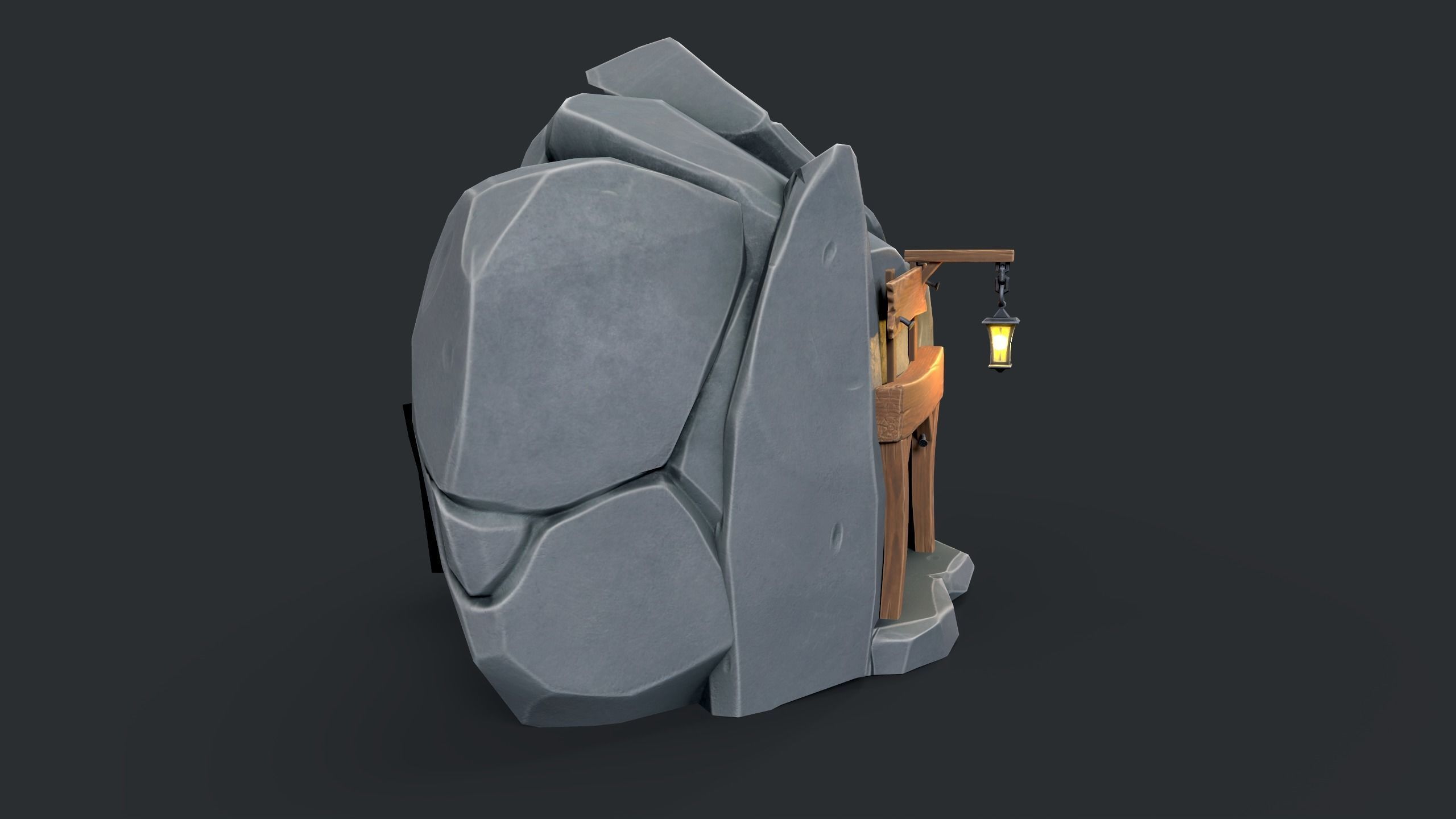 3D model Stylized mine entrance VR / AR / low-poly | CGTrader