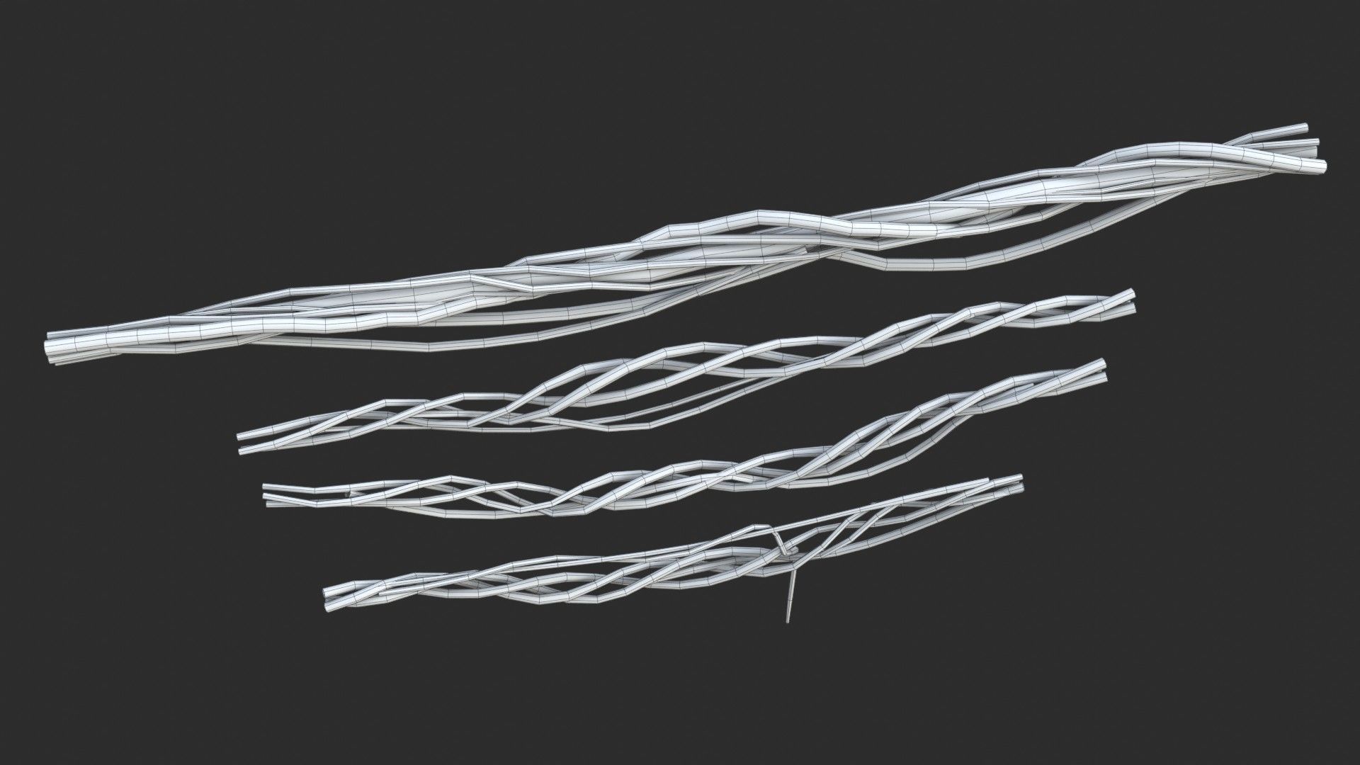 3D model Root braided Vines Set VR / AR / low-poly | CGTrader