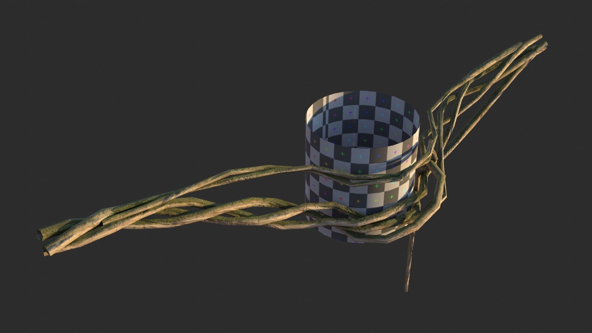 3D model Root braided Vines Set VR / AR / low-poly | CGTrader