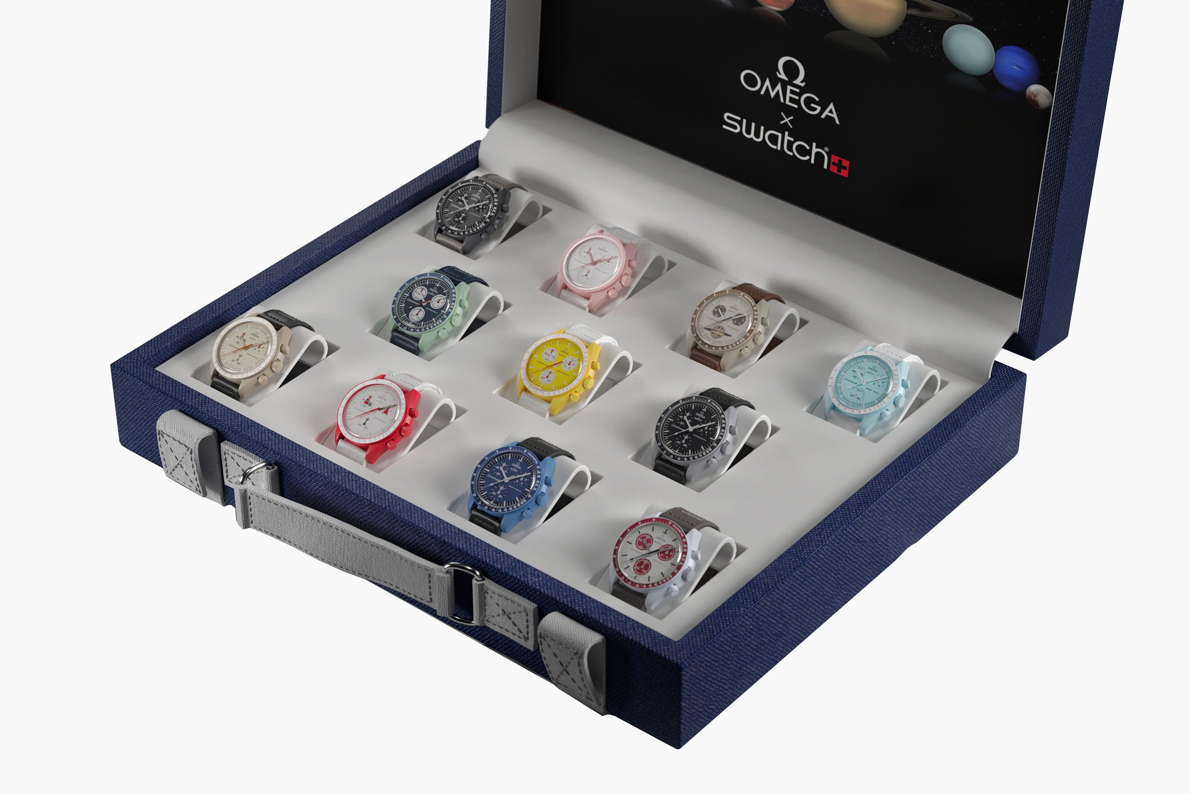 3D model Swatch X Omega MoonSwatch Full collection Briefcase VR / AR ...