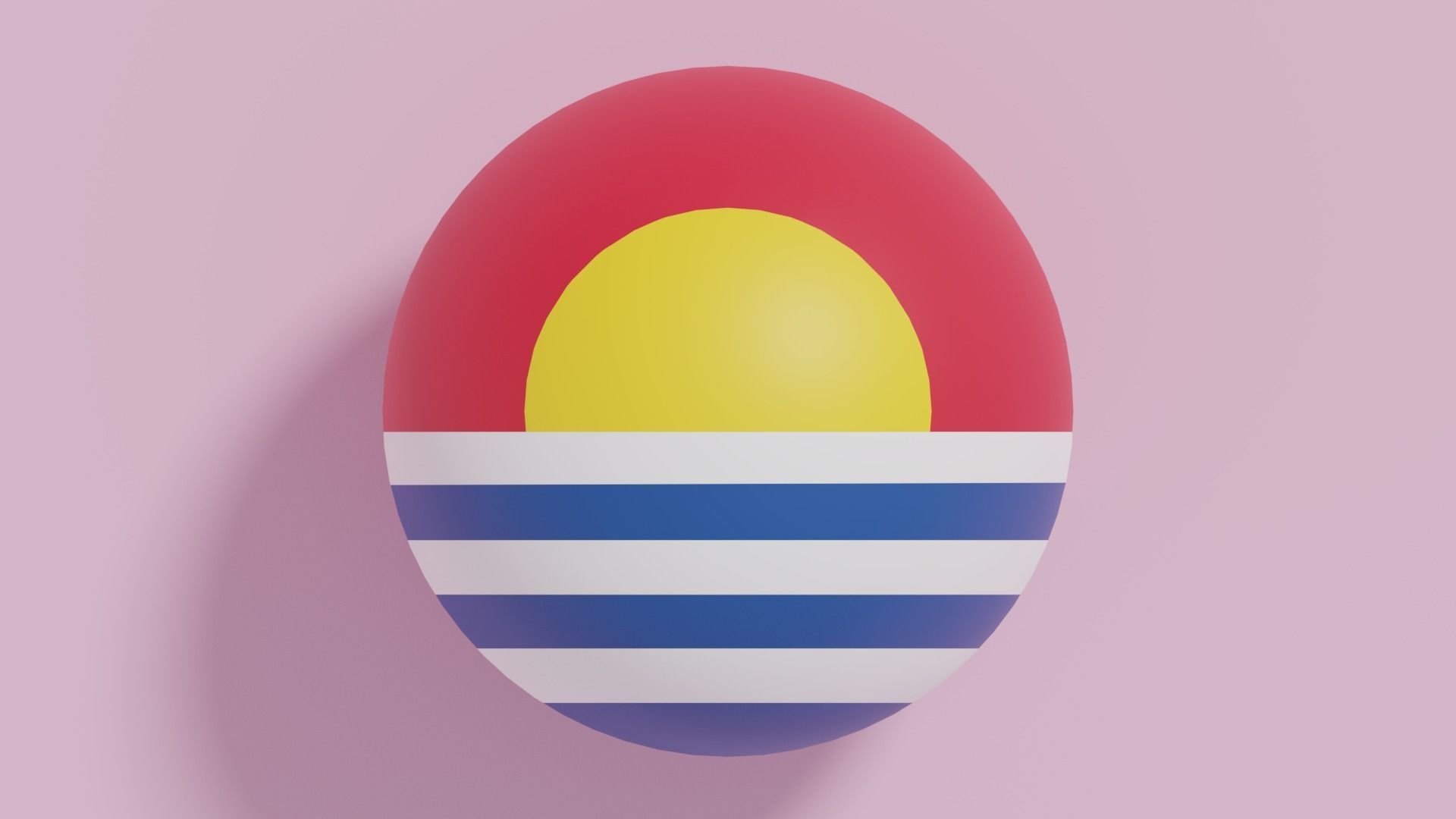 3D model Flag of Ball Collection 8 VR / AR / low-poly | CGTrader