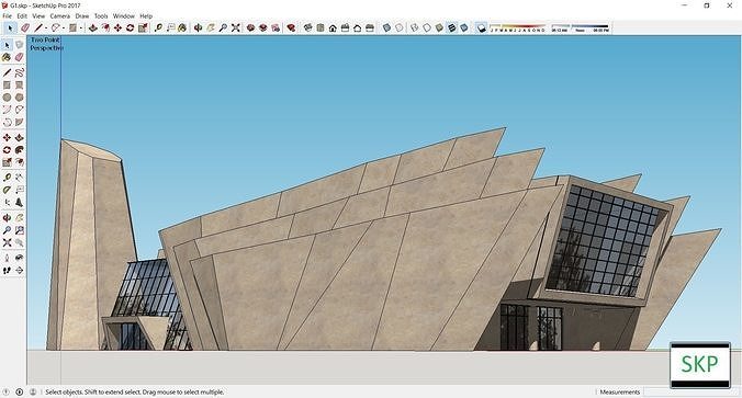 Sketchup Cultral Center G1 3D model | CGTrader