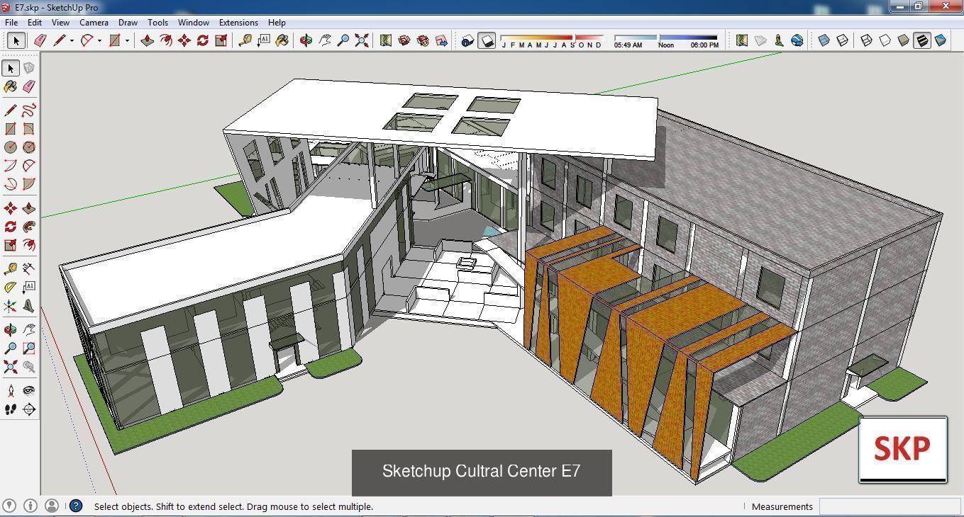 Collection 35 Sketchup Cultural Center | CGTrader