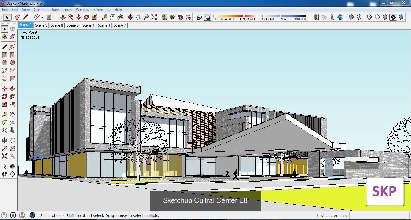 Collection 35 Sketchup Cultural Center | CGTrader