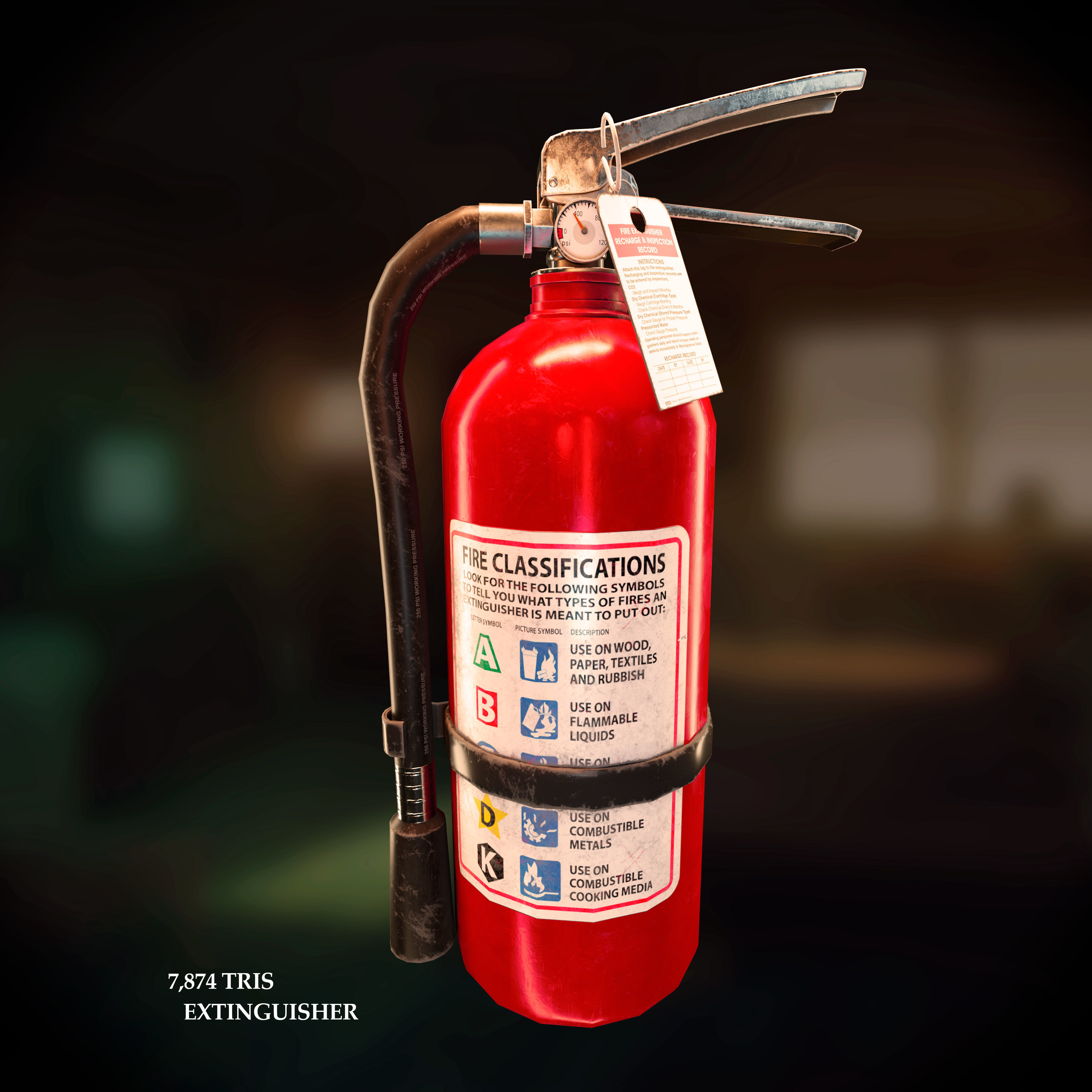 3D model Fire Extinguisher - Game ready props VR VR / AR / low-poly ...