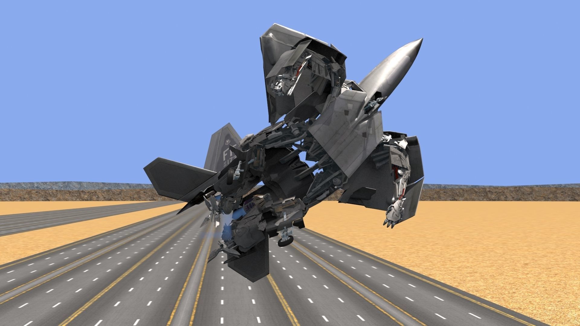 Starscream Ressurection 3D model animated rigged | CGTrader