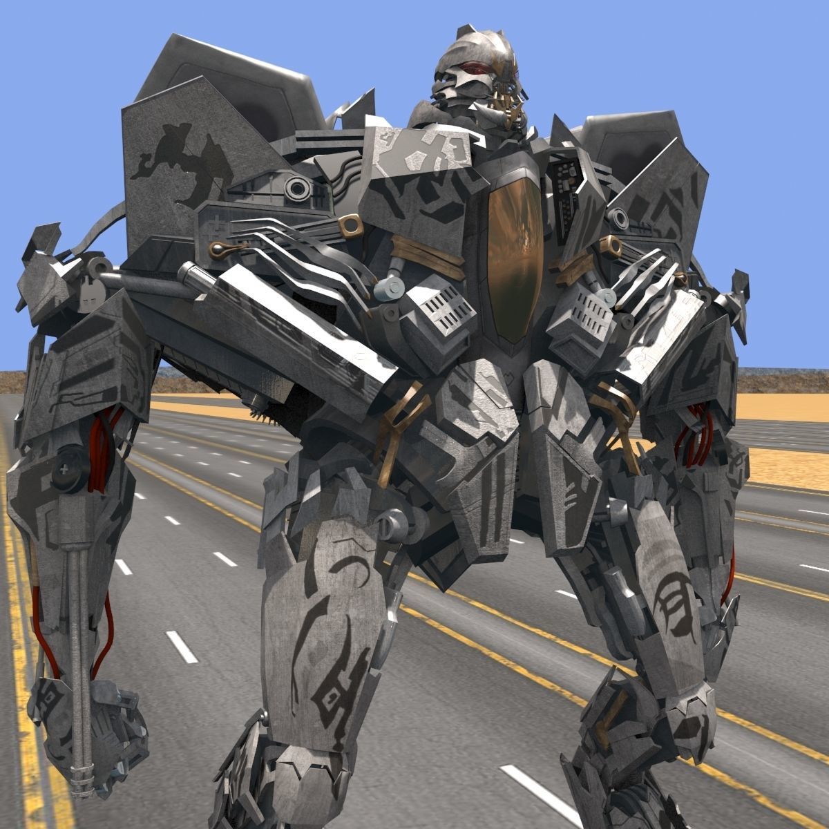 Starscream Ressurection 3D model animated rigged | CGTrader