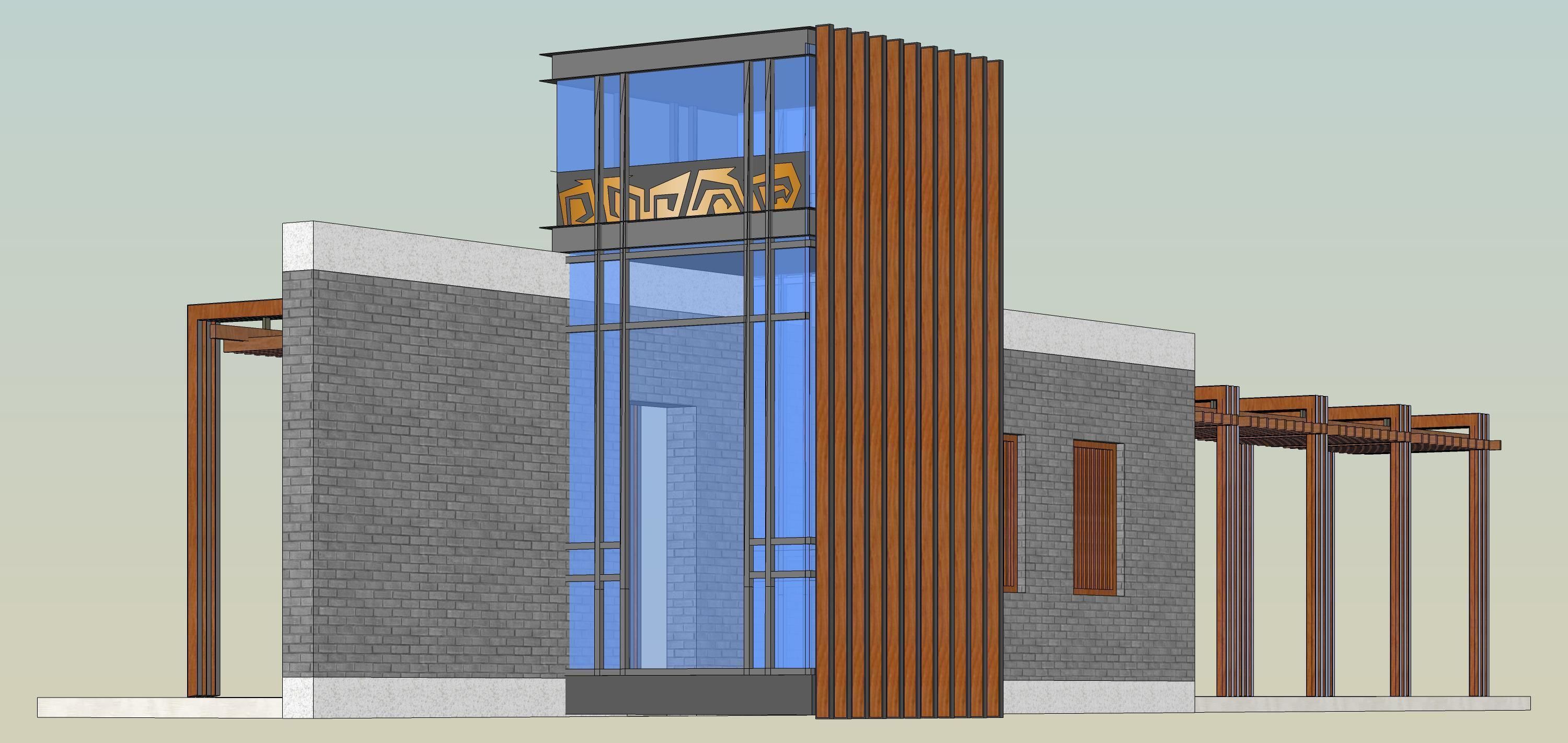 Sketchup Entrance 199 free 3D model | CGTrader