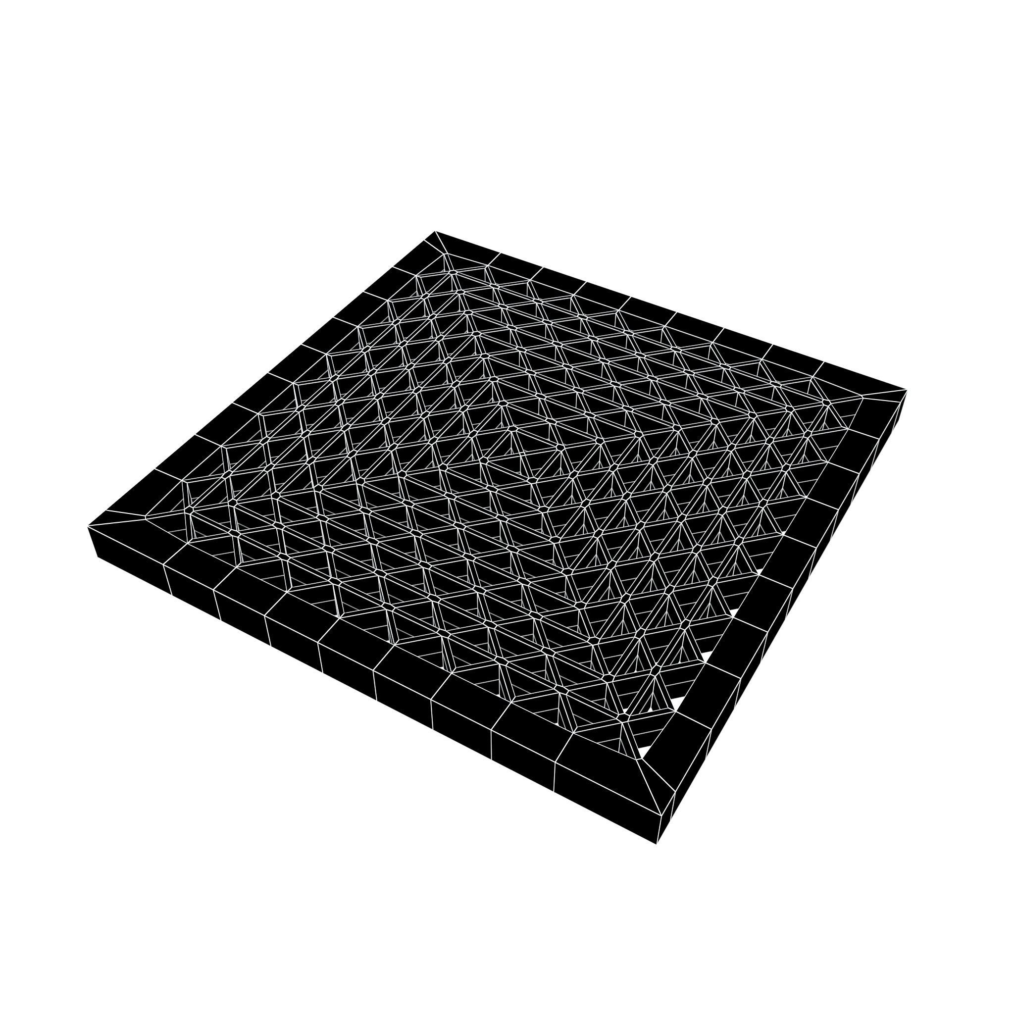 3D model Steel Grating Flooring v2 001 VR / AR / low-poly | CGTrader