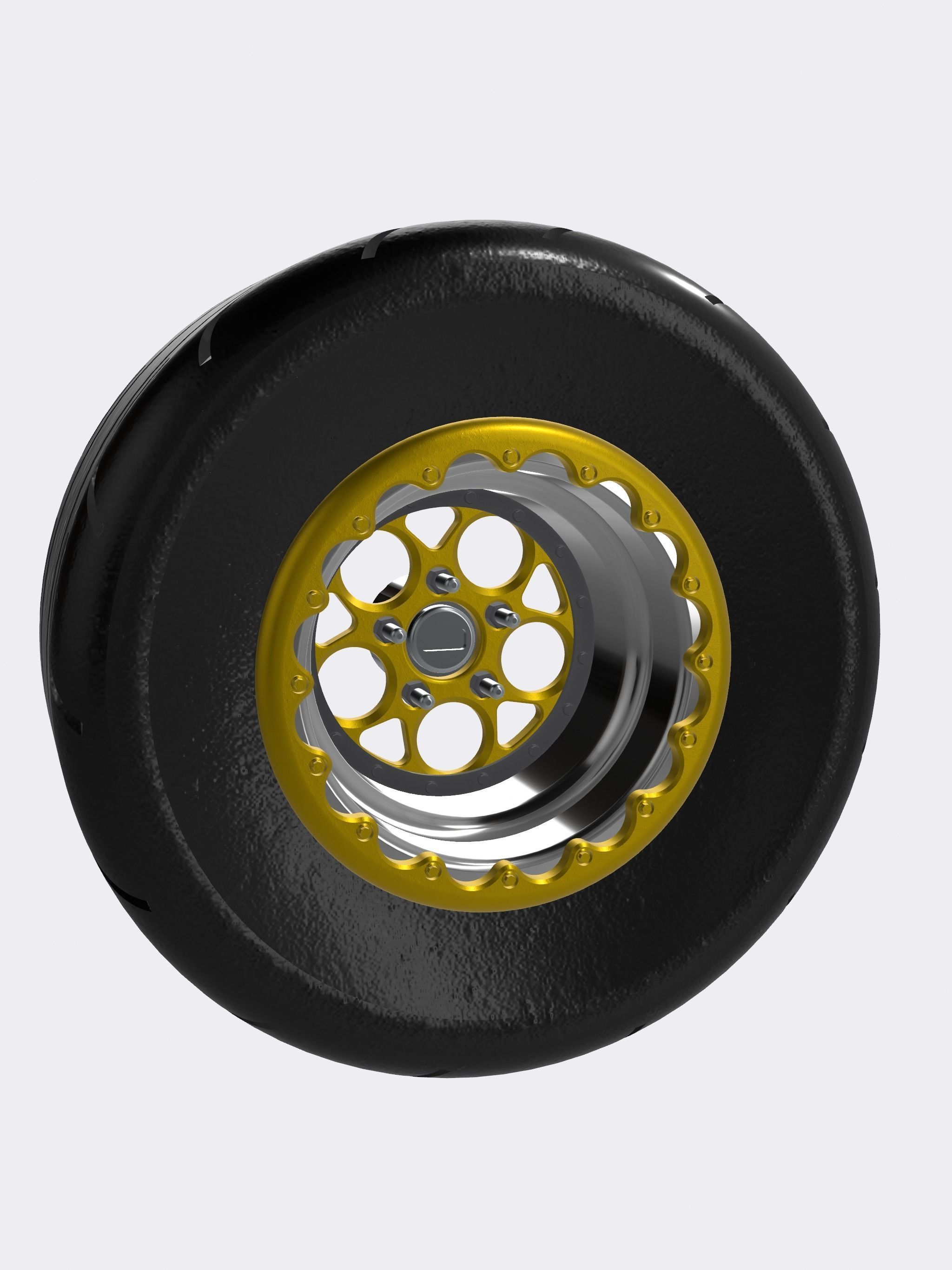 Drag Wheel COMBO Rear Weld Magnum 2 15inch Radial 3D model 3D printable ...