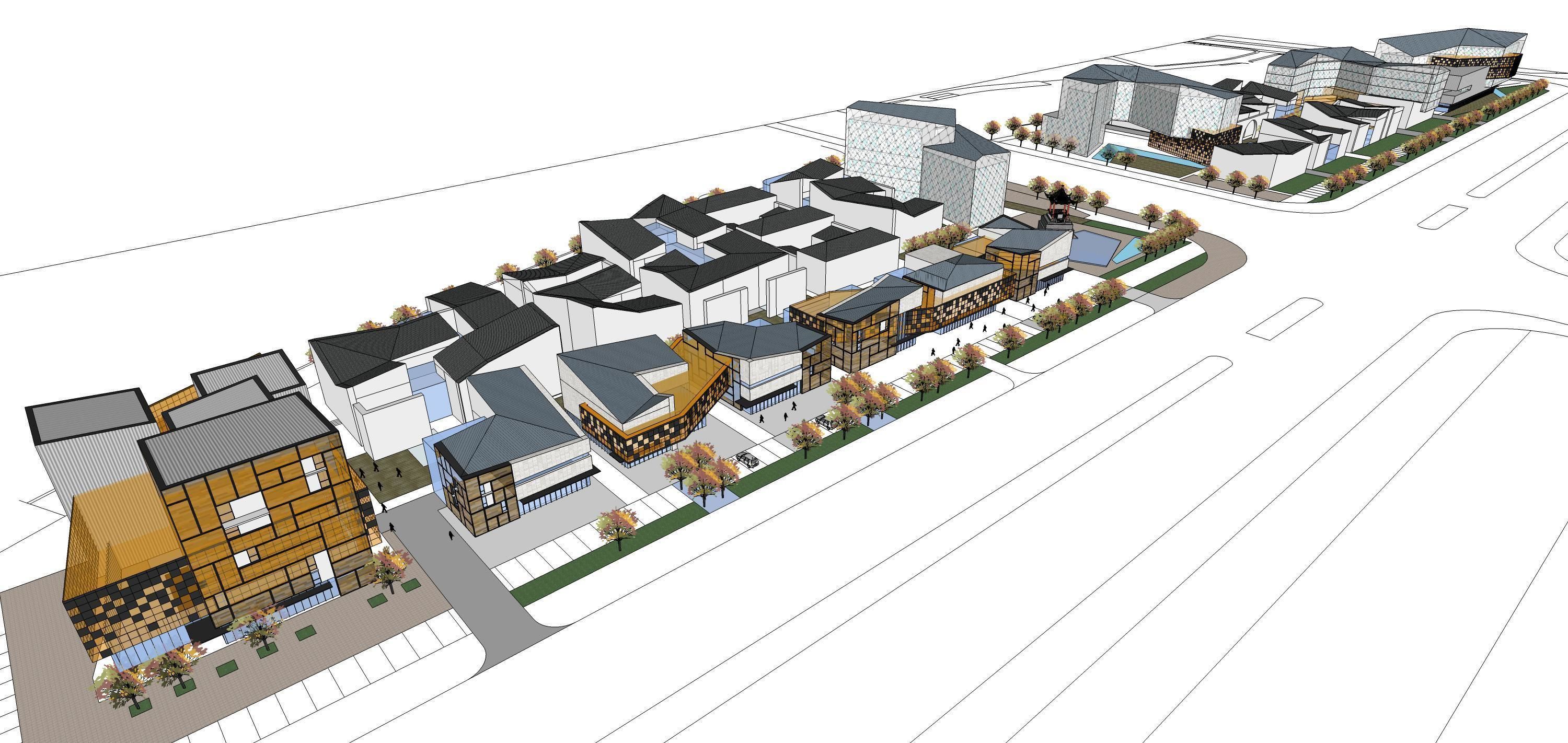 Sketchup Commercial Office Complex 214 3D model | CGTrader