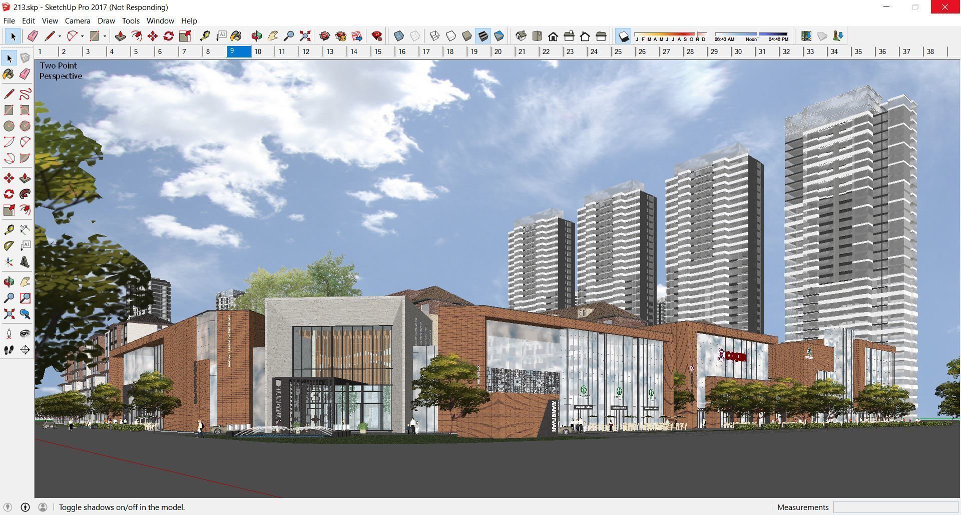 Sketchup Commercial Office Complex 216 3D model | CGTrader