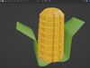 corn low-poly cob free 3D model | CGTrader