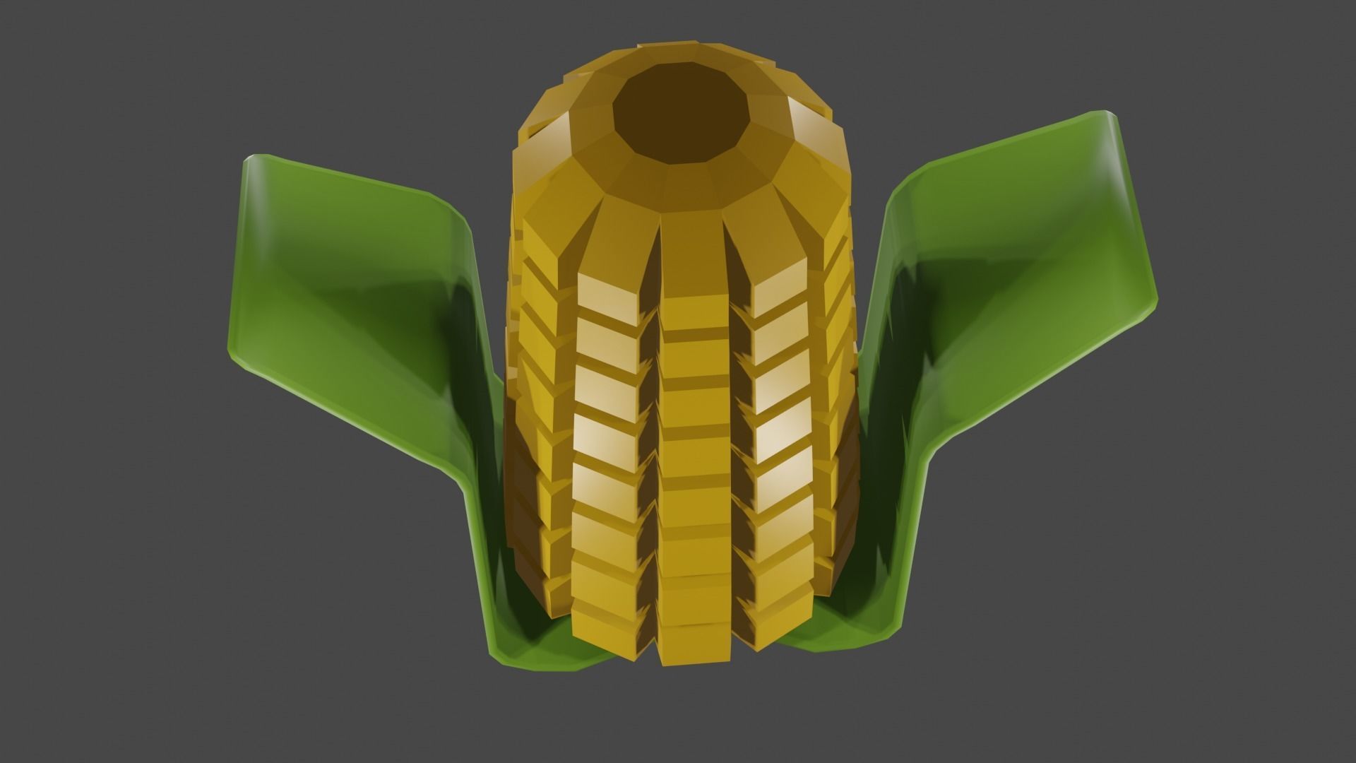 corn low-poly cob free 3D model | CGTrader