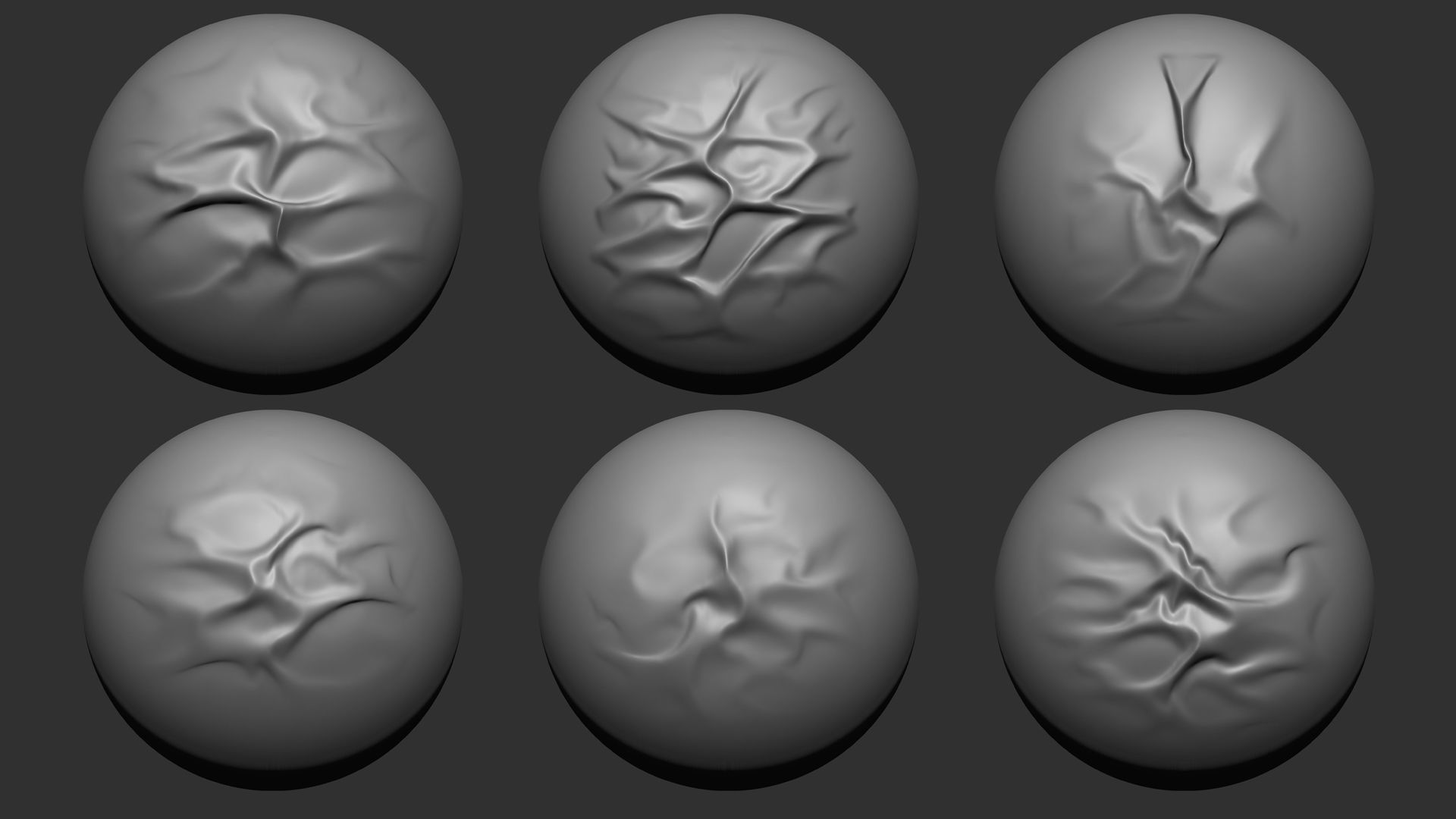 250 Fabric Brushes Tension Compression Folds-Collection 3D model | CGTrader