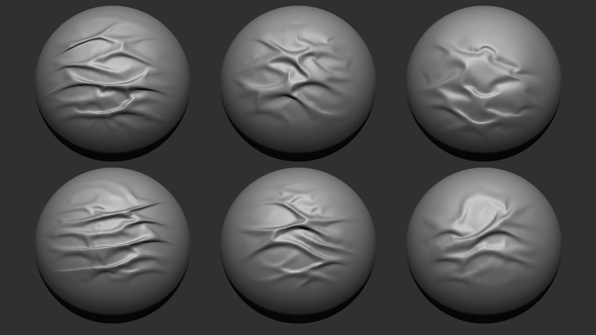 250 Fabric Brushes Tension Compression Folds-Collection 3D model | CGTrader