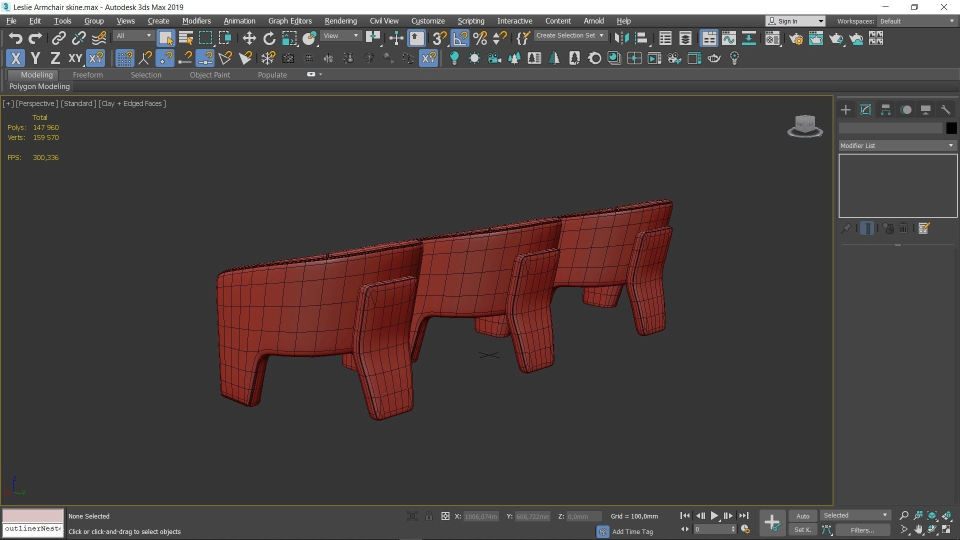 3D model Fae Armchair VR / AR / low-poly | CGTrader