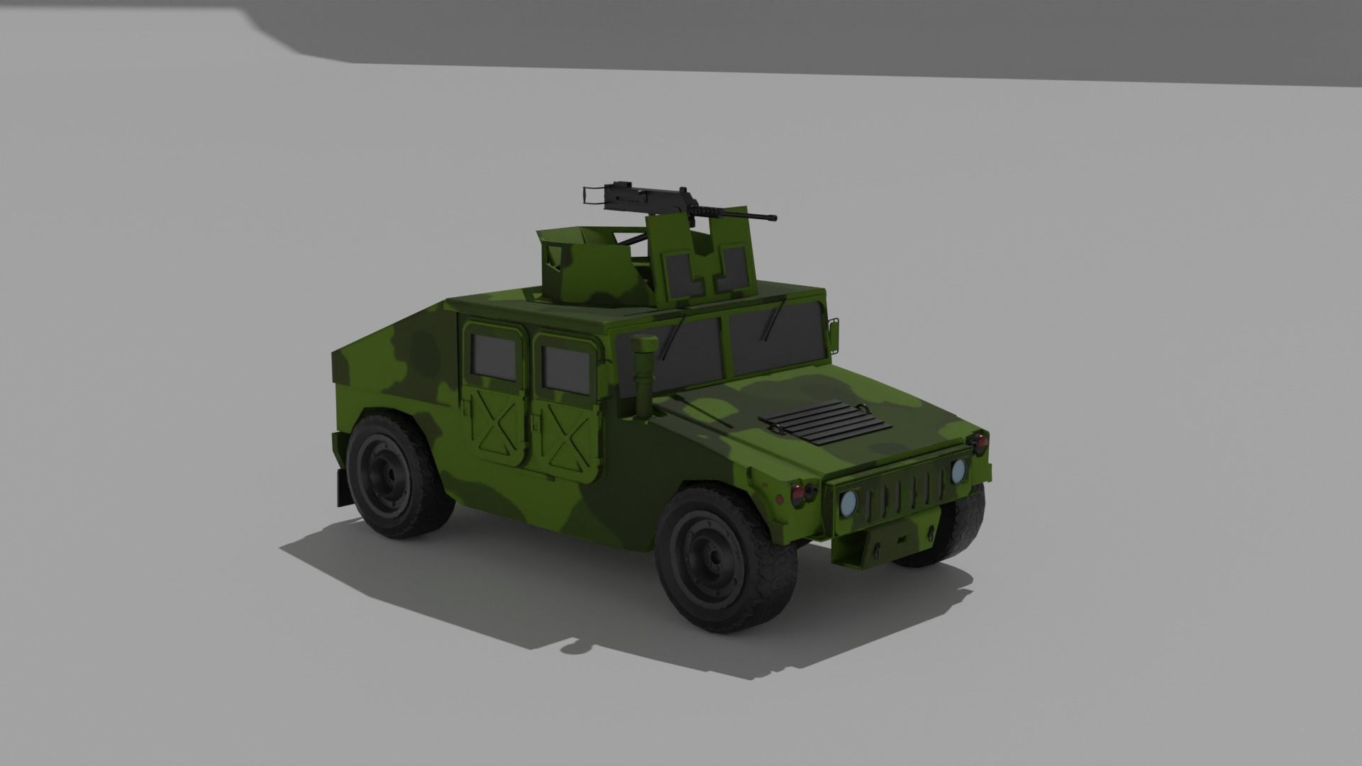 3D model Humvee Green Army Vehicle 3D Model VR / AR / low-poly | CGTrader