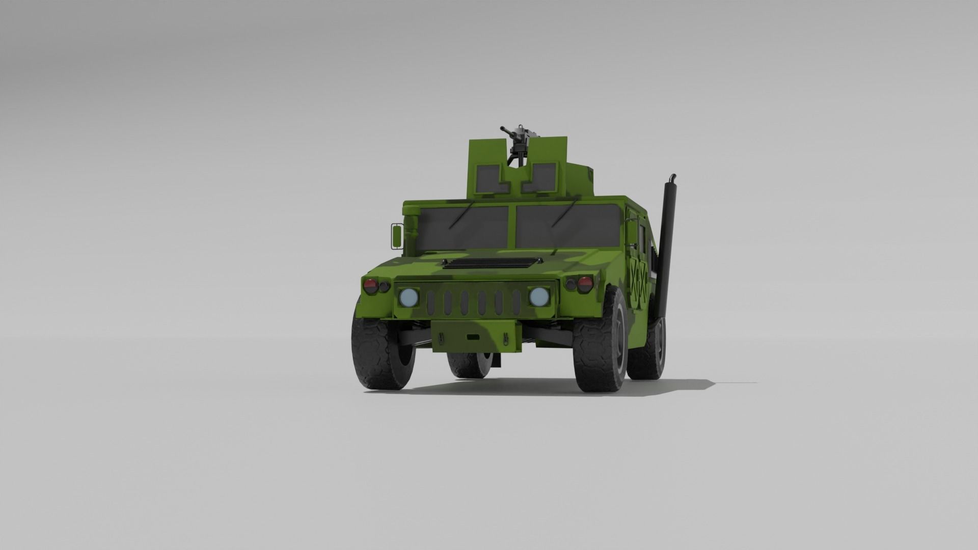 3D model Humvee Green Army Vehicle 3D Model VR / AR / low-poly | CGTrader