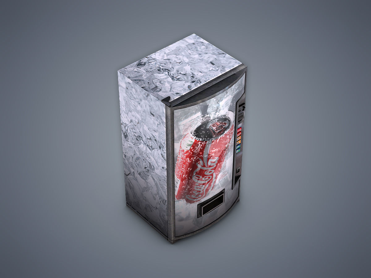 3D model Vending Machine Coca-Cola VR / AR / low-poly | CGTrader